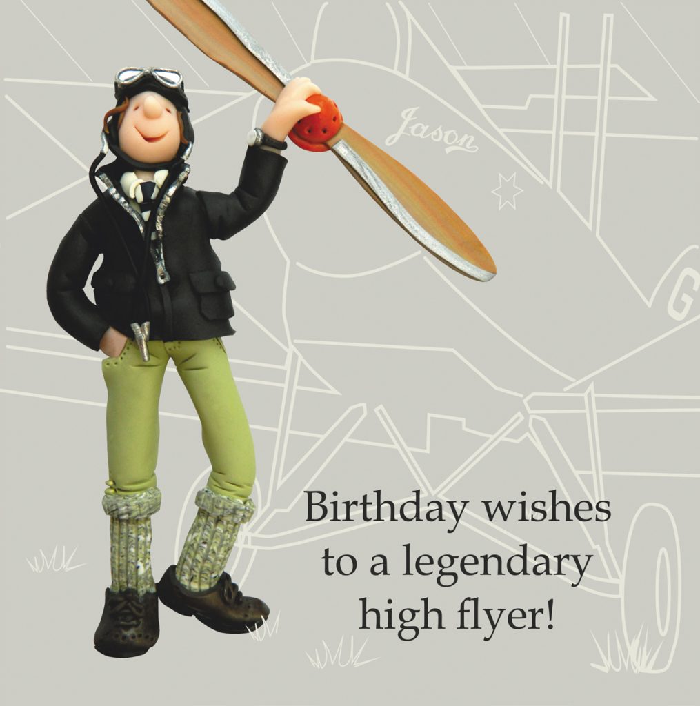 Amy Johnson birthday card - Holy Mackerel